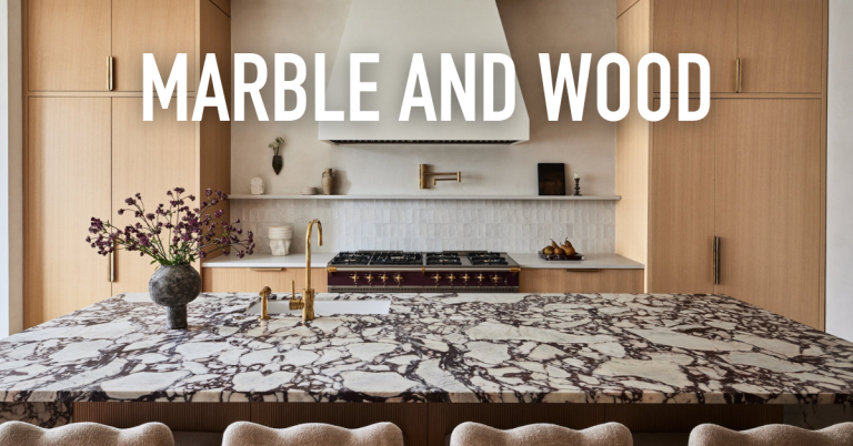 Marble and wood, the winning pair in interior design